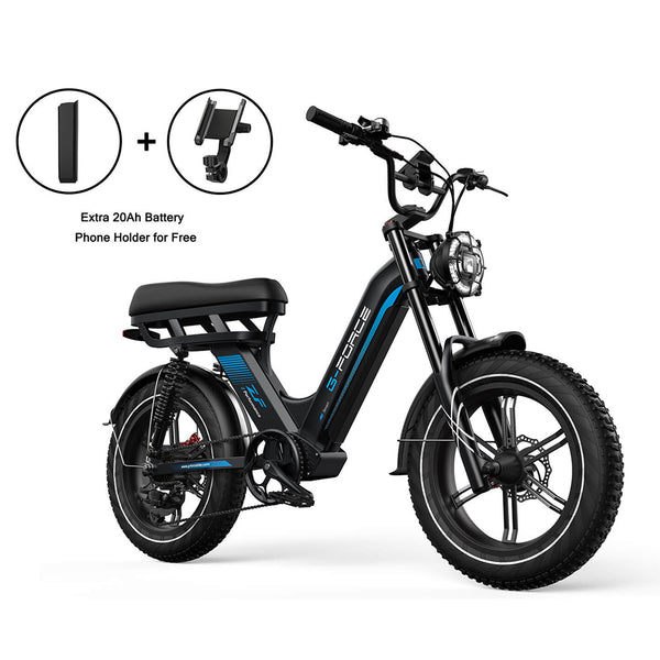 G-FORCE ZF Moped-Style 750W 48V 20Ah/13.5Ah All Terrain Full Suspensio ...