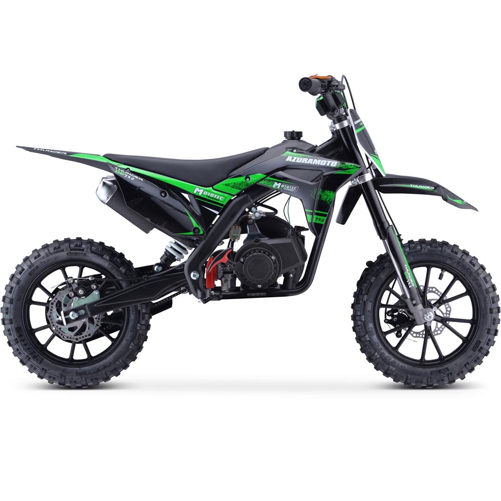 MotoTec Thunder 50cc 2.4HP 2 Stroke Kids Gas Powered Dirt Bike - Zoom ...