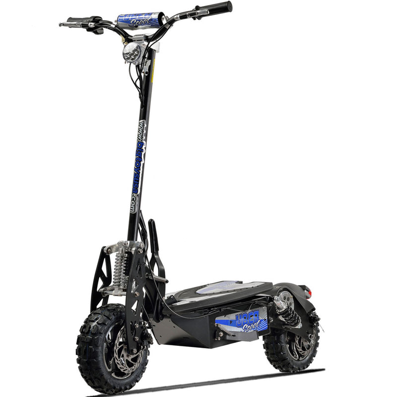 MotoTec/UberScoot 1600w Electric Scooter Black - Zoom Electric Bikes