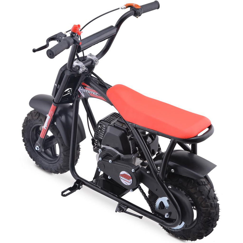 MotoTec Bandit 52cc 2-Stroke Kids Gas Mini Bike - Zoom Electric Bikes