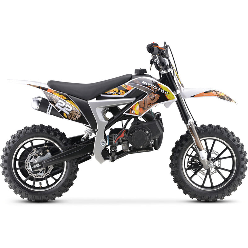 MotoTec Demon 50cc 2.4HP 2-Stroke Kids Gas-Powered Dirt Bike - Zoom ...