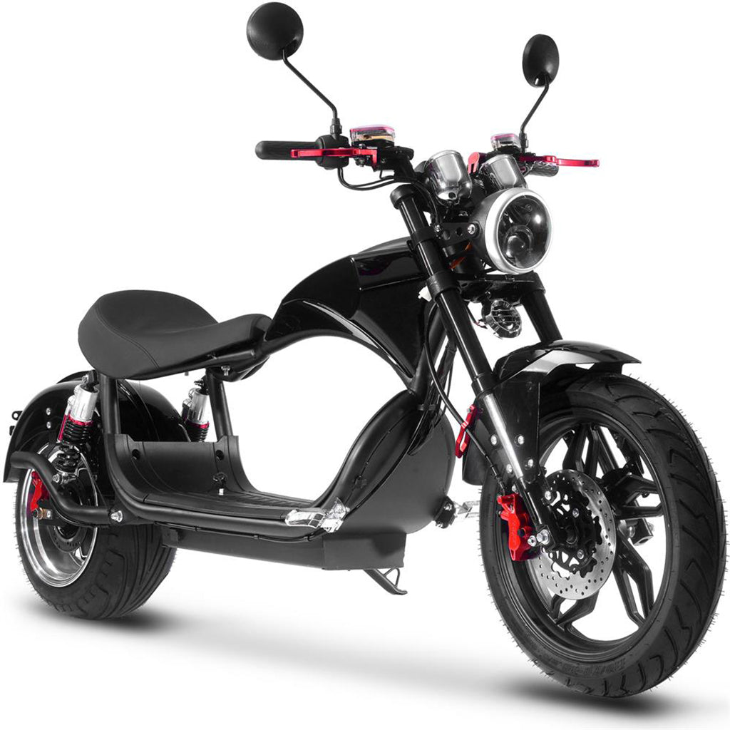 MotoTec Raven 60v 30ah 2500w Lithium Electric Scooter - Zoom Electric Bikes