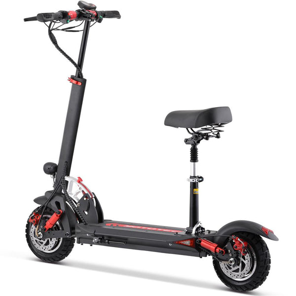MotoTec Thor 60v 2400w Lithium Electric Scooter Black - Zoom Electric Bikes