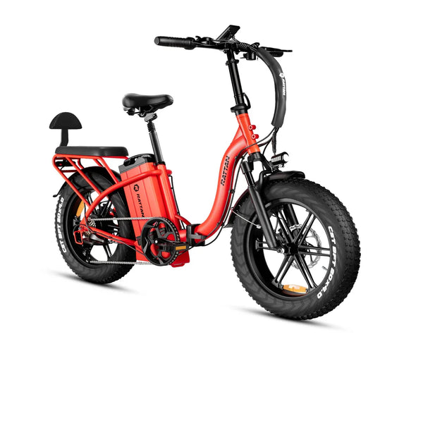 Rattan LF Ultra Step-Thru Fat Tire, 1000W 48V Folding Electric Bike ...