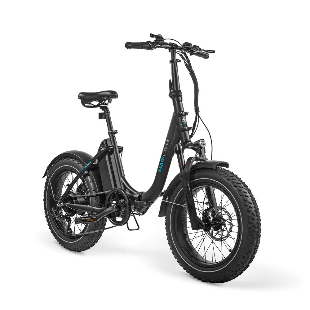 Magicycle Jaguarundi 600W 52V Folding Step-Thru Fat Tire Electric Bike ...