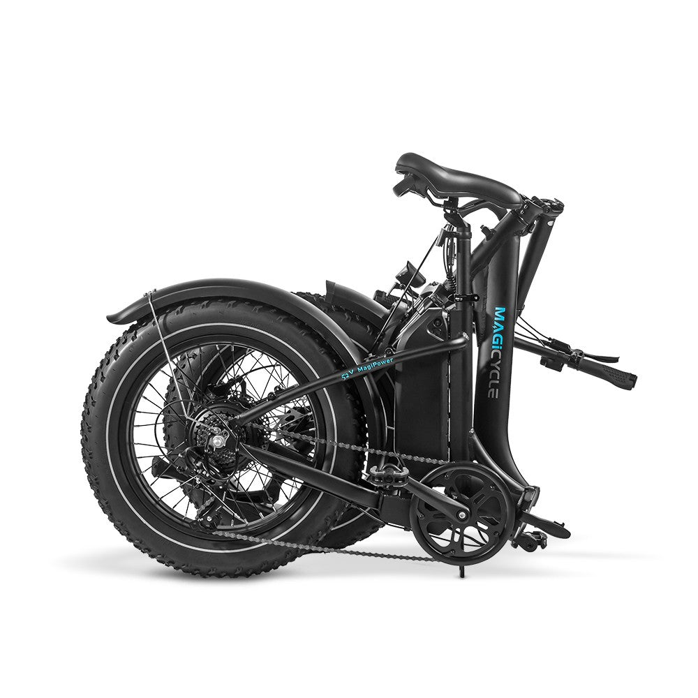 Magicycle Jaguarundi 600W 52V Folding Step-Thru Fat Tire Electric Bike ...
