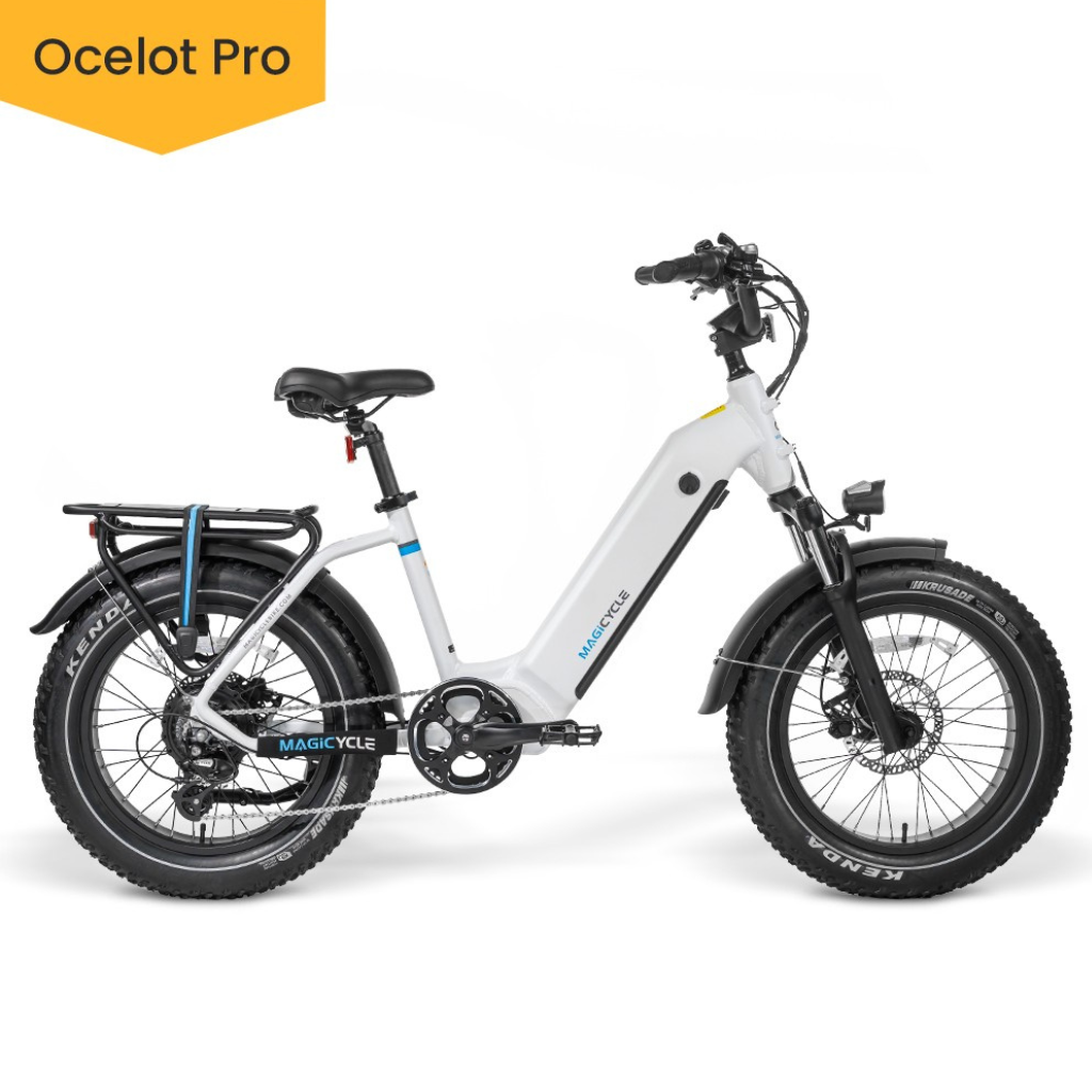 Magicycle Ocelot Pro 750W 52V Step-Thru Fat Tire Electric Bike - Zoom ...