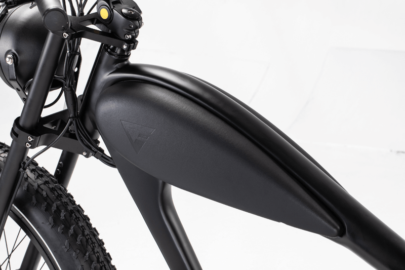 Revi Bikes Cheetah PLUS Café Racer 750W 48V 17.5Ah Fat Tire Cruiser El ...